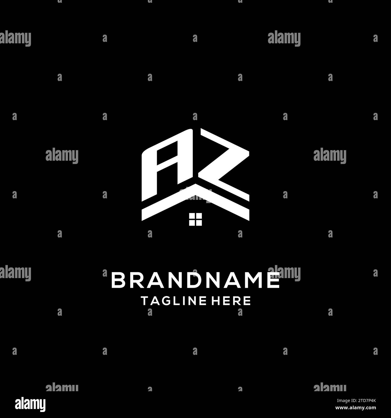 Az real estate logo Black and White Stock Photos & Images - Alamy