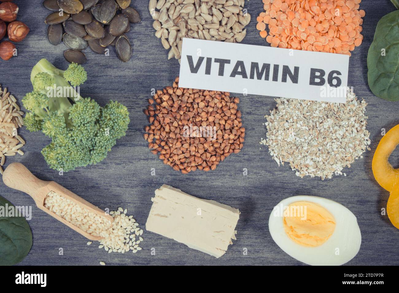 Healthy nutritious food as source natural vitamin B6, dietary fiber and ...