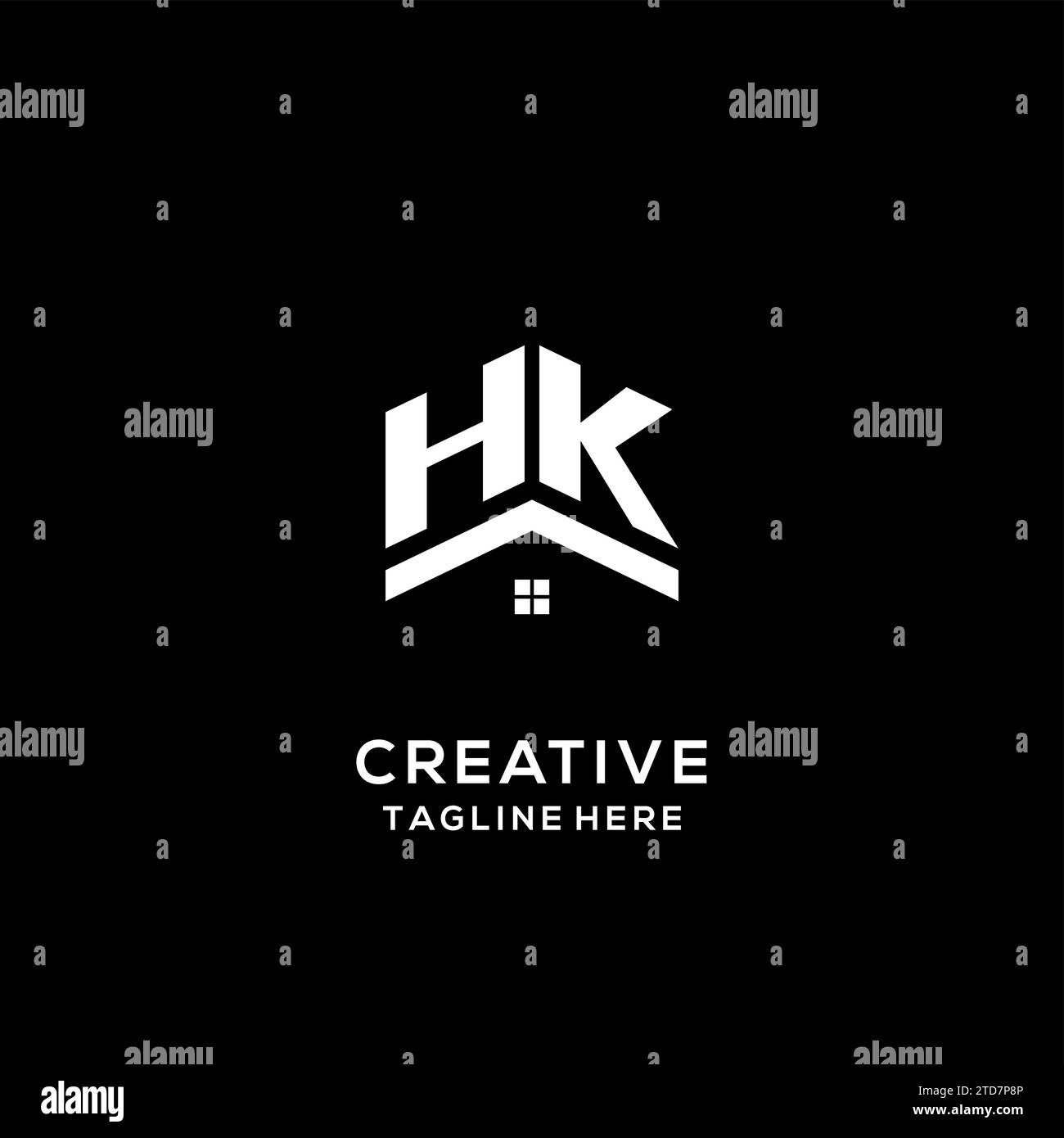 Hk real estate logo Black and White Stock Photos & Images - Alamy