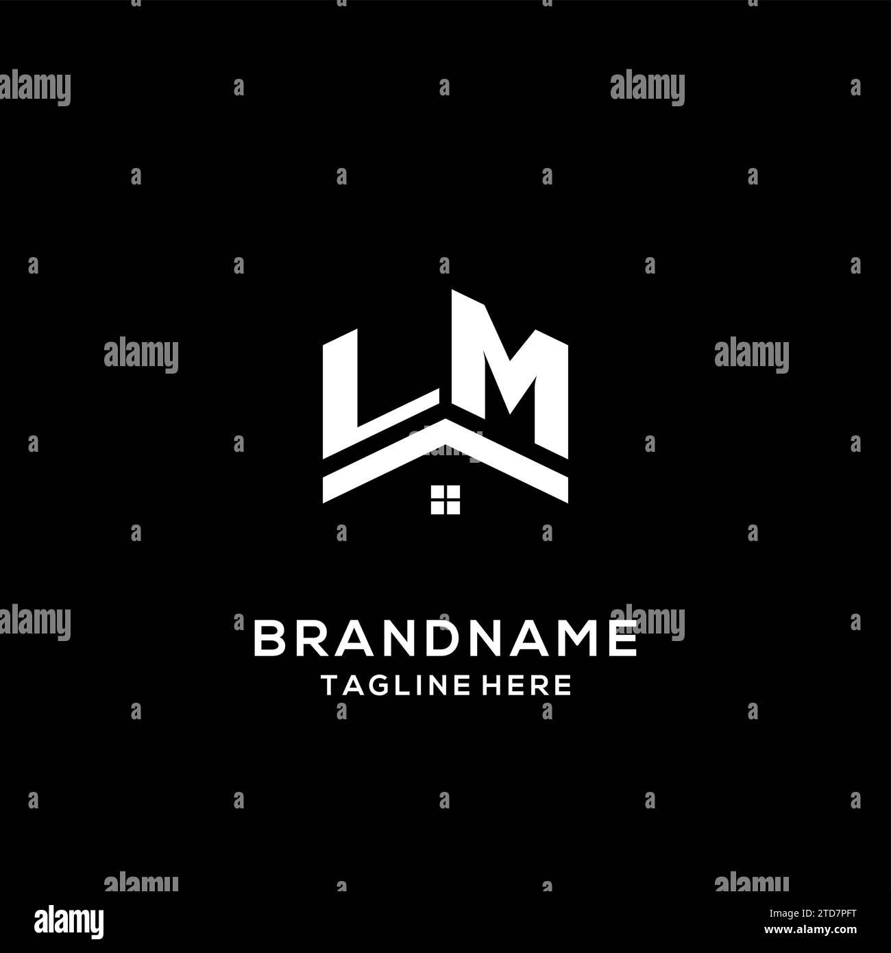 Initial lm logo Black and White Stock Photos & Images - Alamy