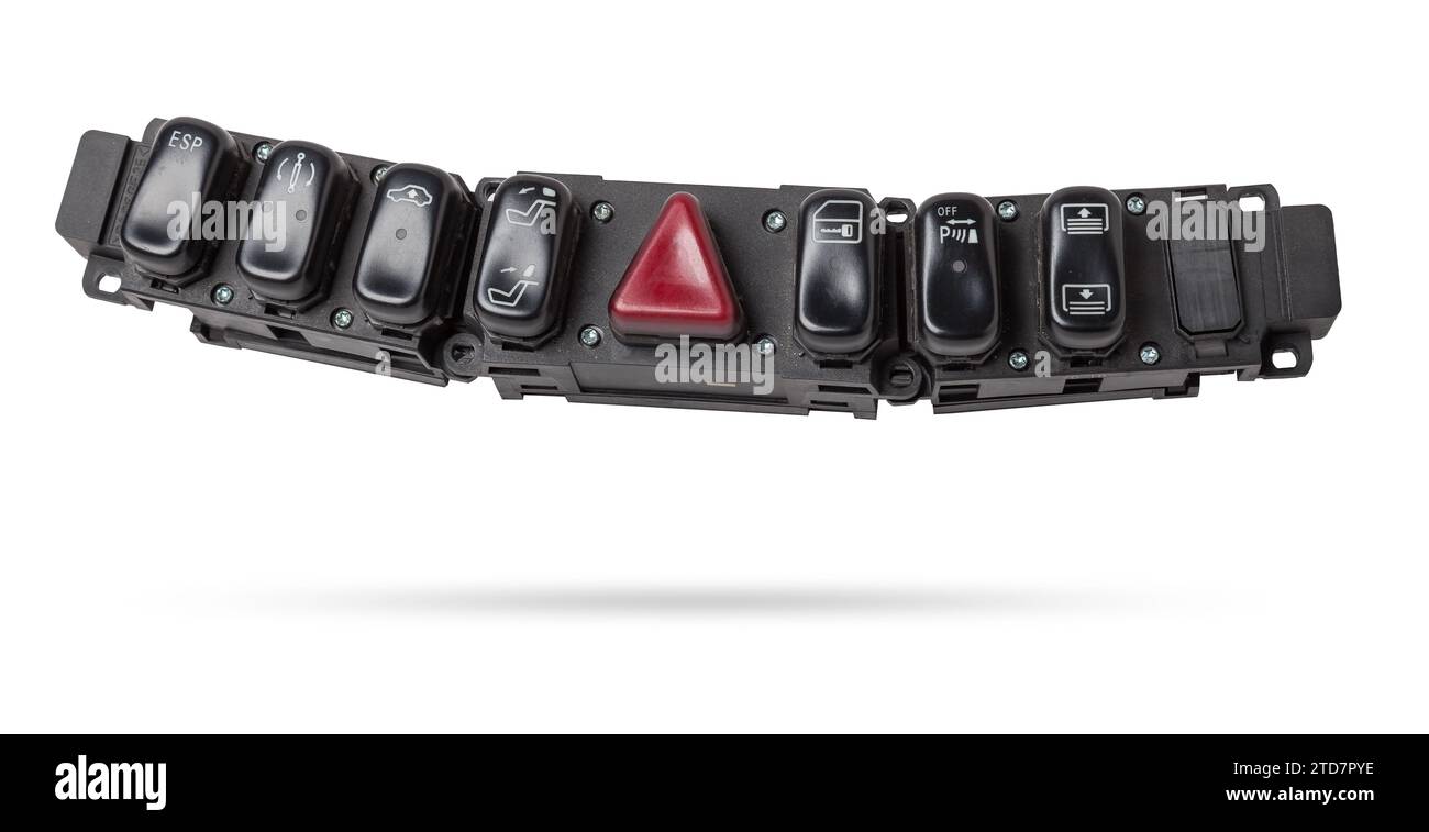 Hazard lights switch Cut Out Stock Images & Pictures - Alamy