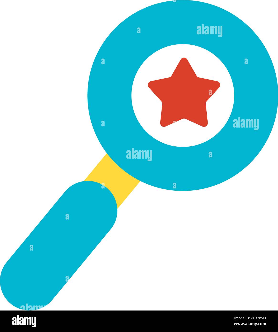 Study current information. Magnifying glass looking for important data ...
