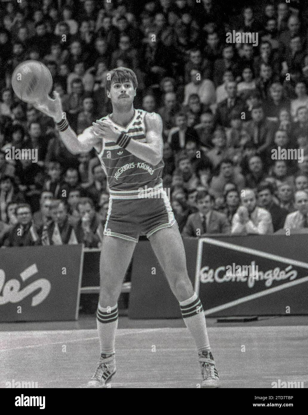 1986 02. Kaunas. Gintaras Krapikas is a Lithuanian basketball player ...