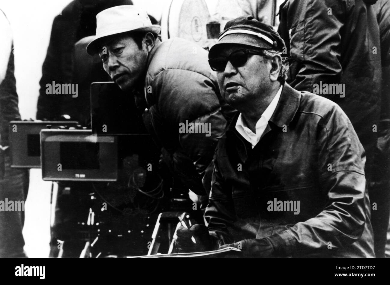 Cinematographer TAKAO SAITO and Director AKIRA KUROSAWA on set location ...
