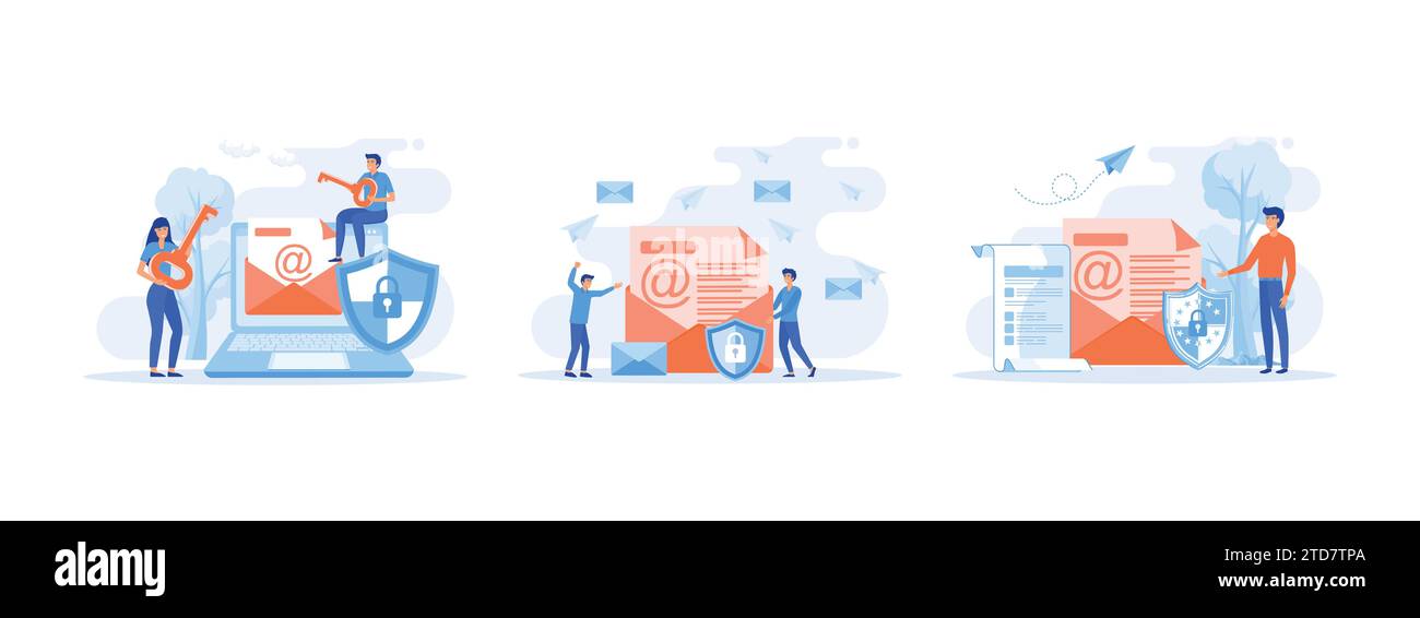 Encrypt messages Stock Vector Images - Alamy