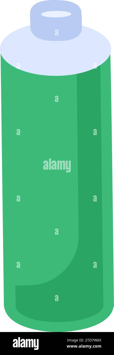 Hazardous waste pollution. Green can with hazard liquid icon. Explosive ...