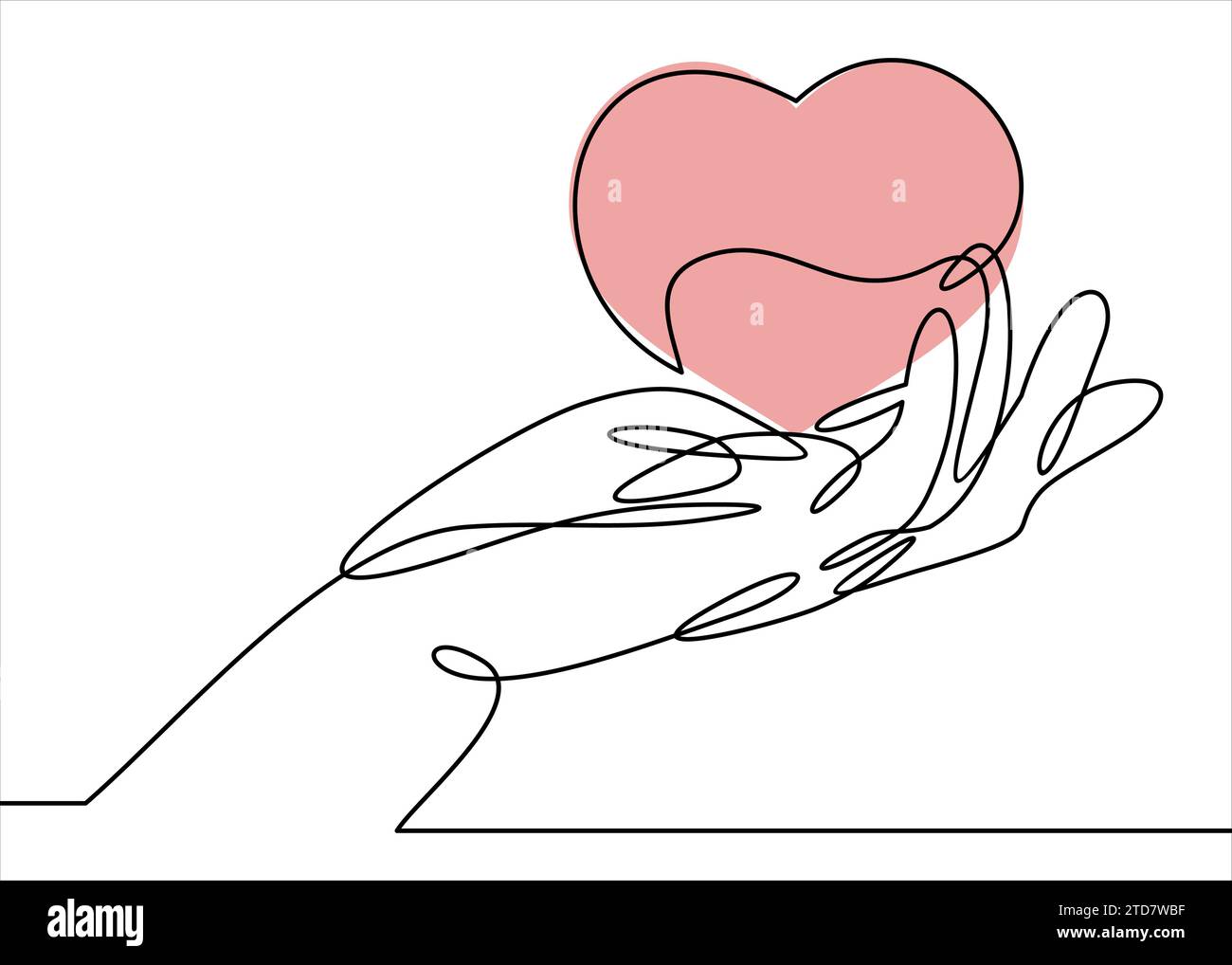 Couple romantic hand holding Stock Vector Images - Alamy