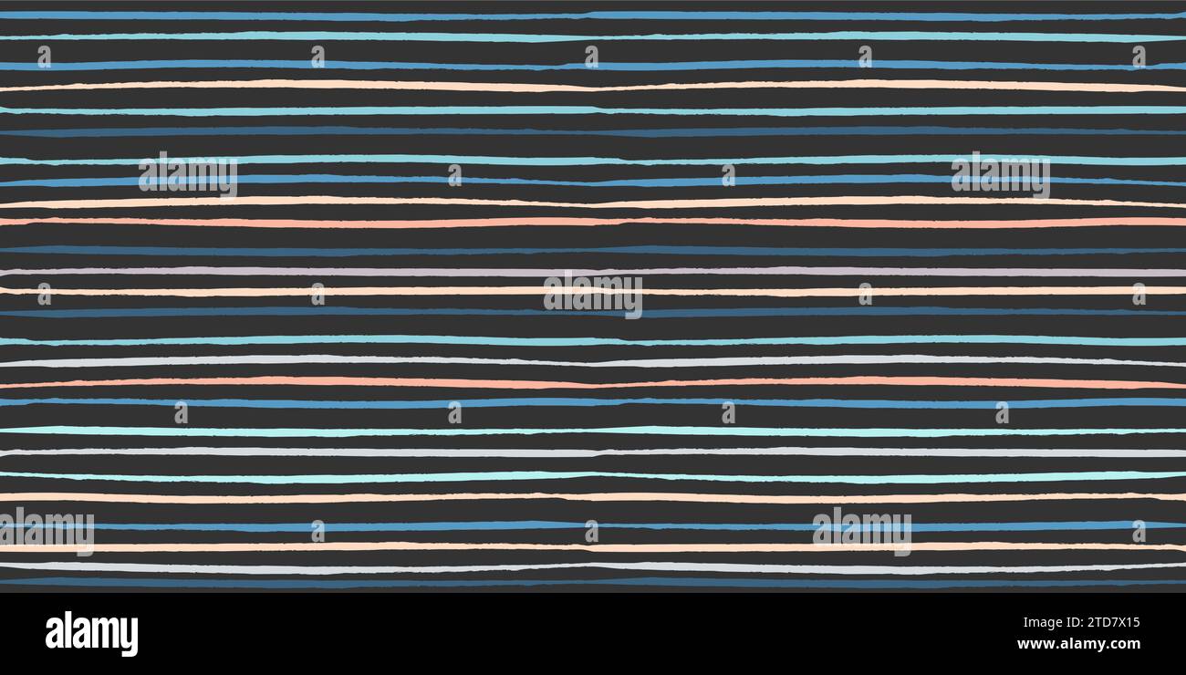 Abstract seamless editable background of horizontal colored lines, a ...