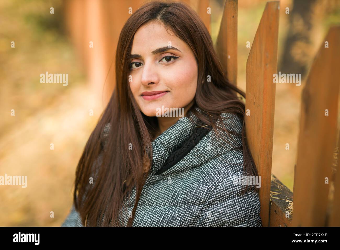Close-up portrait of diversity young beautiful confident Indian Asian ...