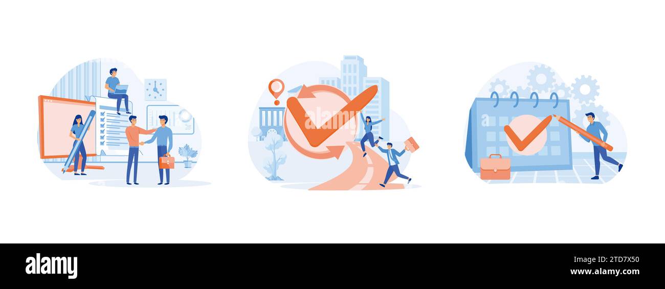 Concept done job for web page, check mark after finish responsible ...