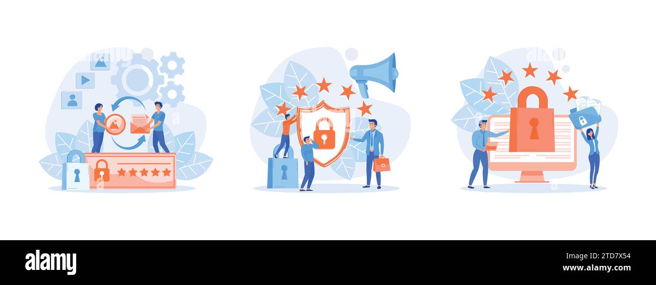 Privacy Politics Concept, General rules for data protection, General ...