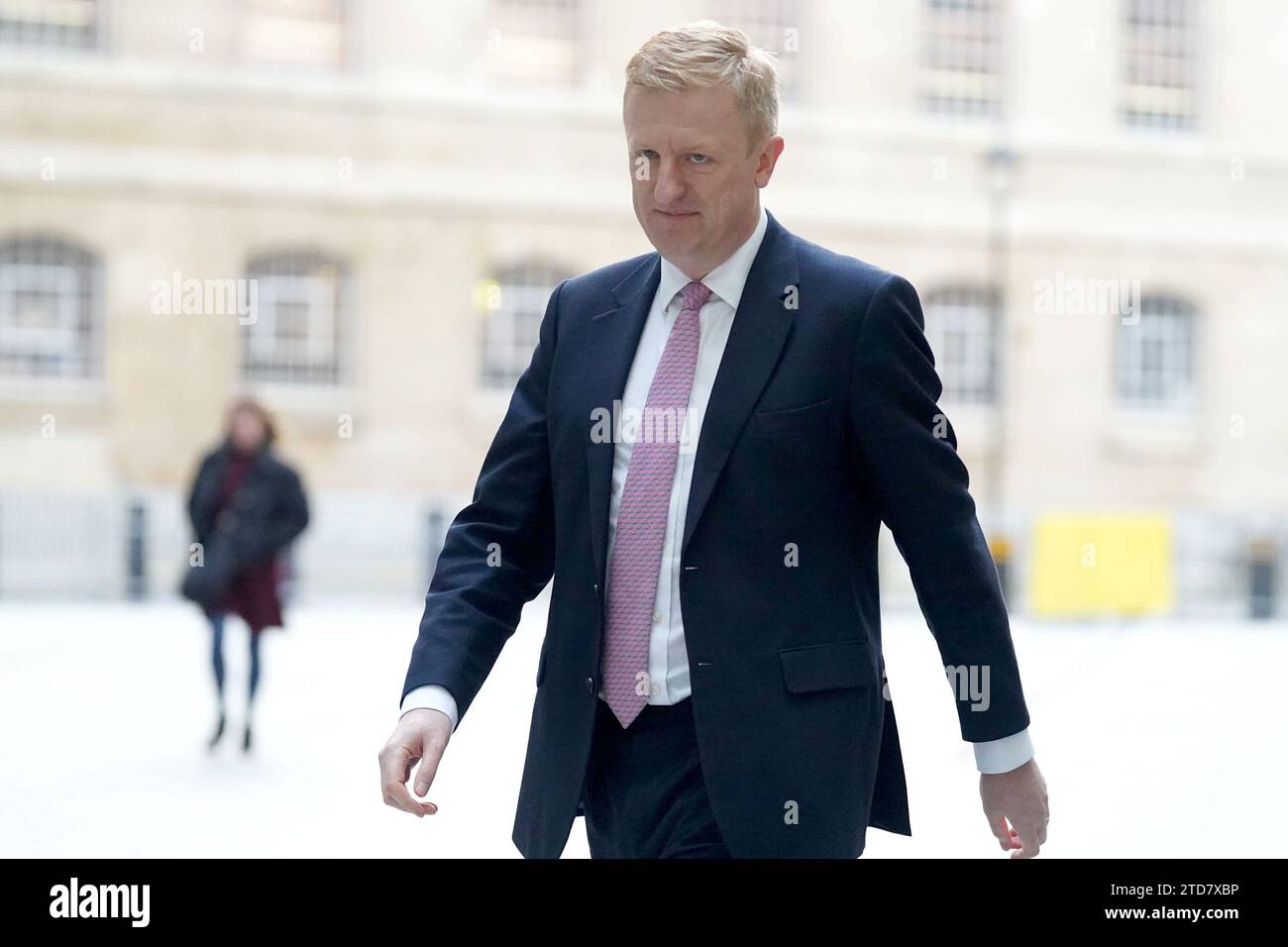 Deputy prime minister Oliver Dowden arrives at BBC Broadcasting House ...