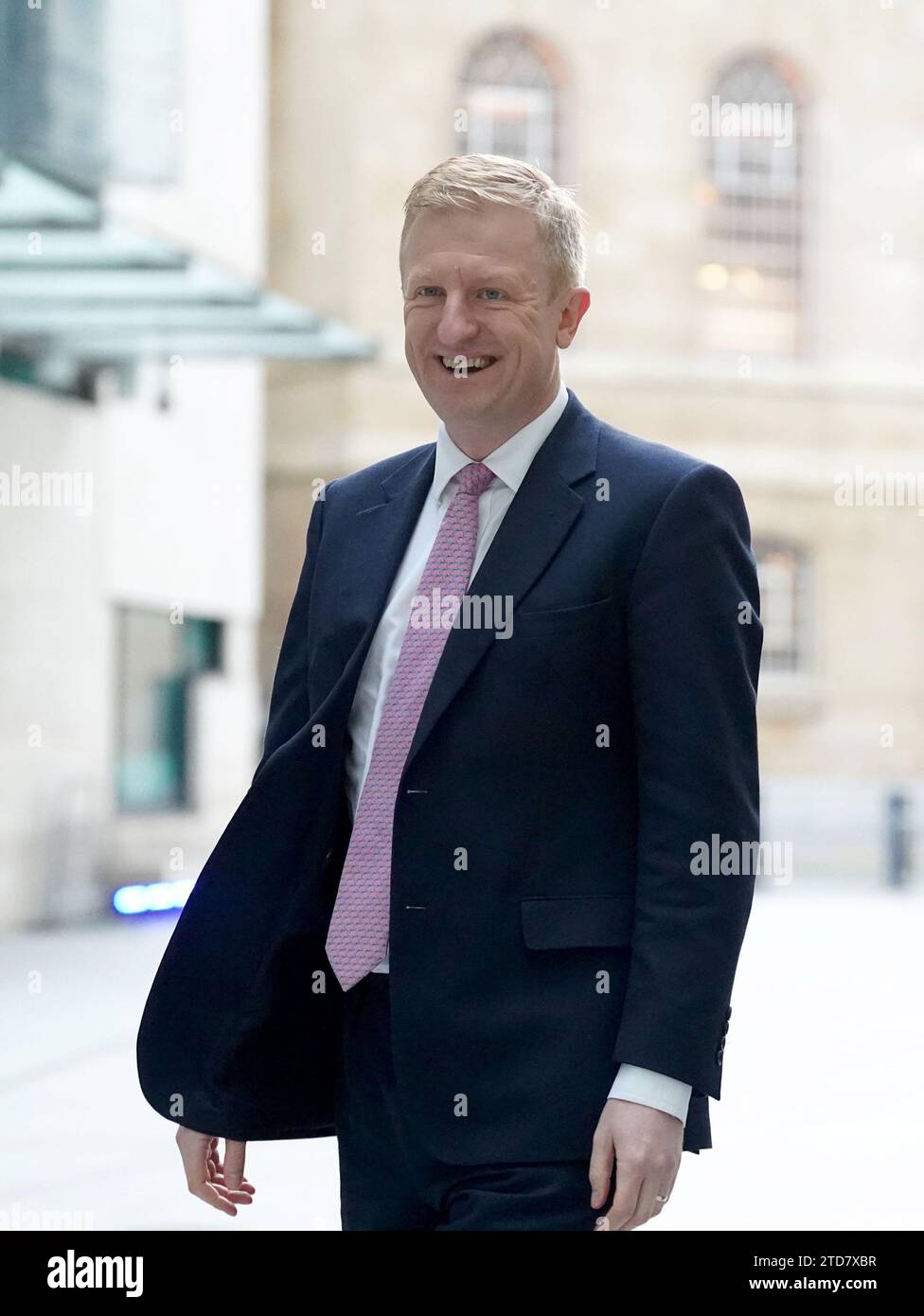Deputy prime minister Oliver Dowden arrives at BBC Broadcasting House ...