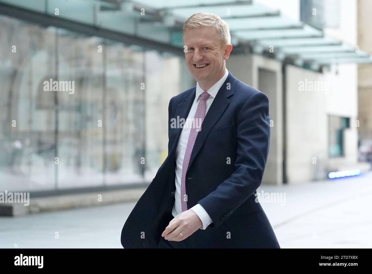 Deputy prime minister Oliver Dowden arrives at BBC Broadcasting House ...
