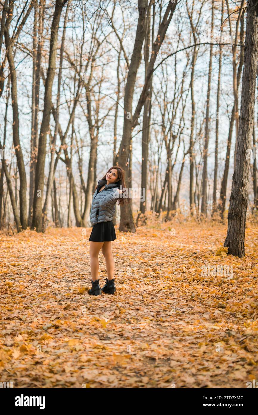 Rear view portrait of diversity young beautiful confident Indian Asian ...
