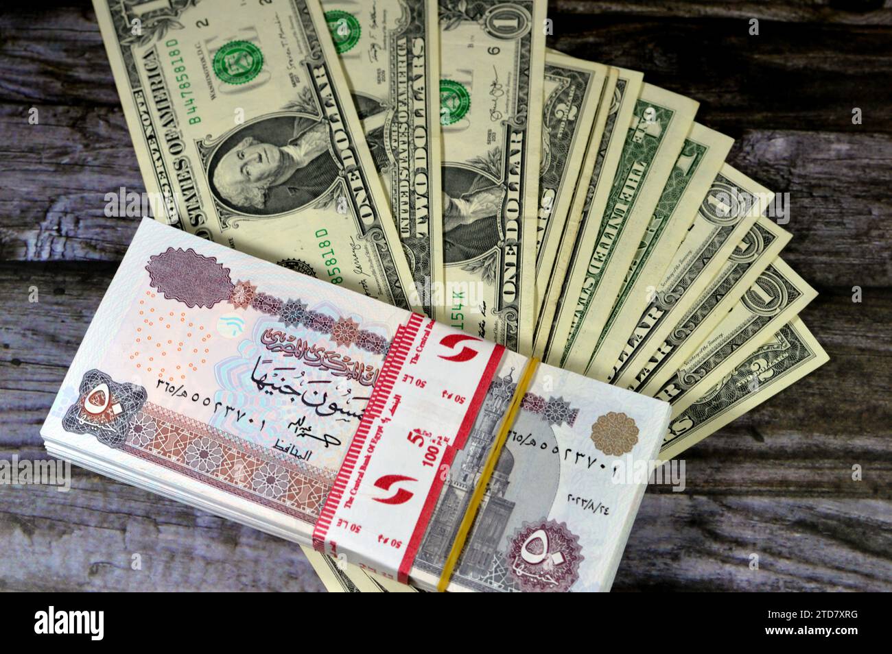 Pile and Stack of Egypt money thousands of Pounds currency banknotes ...