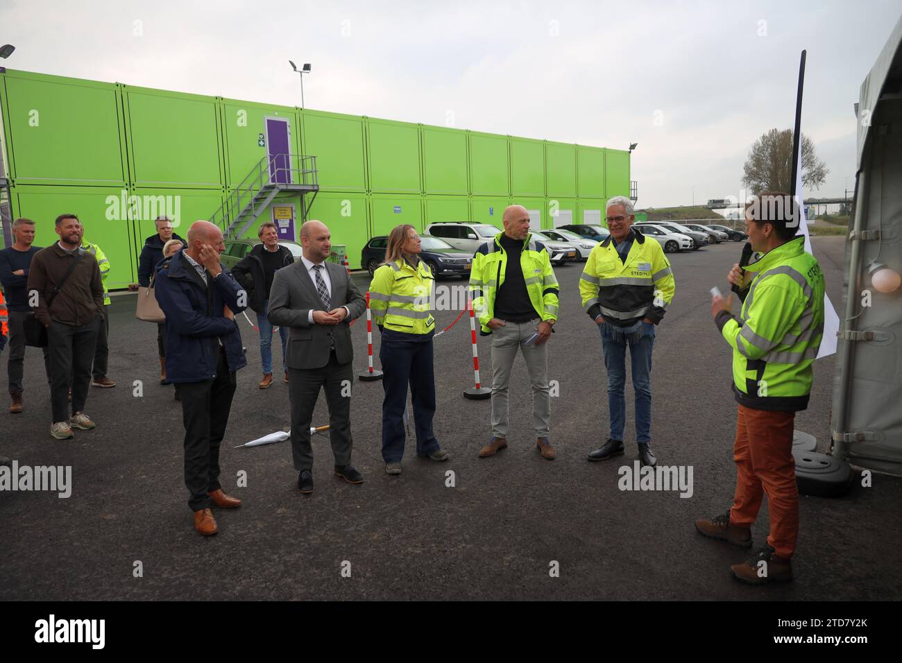Zevenhuizen, Netherlands- Oktober 26th, 2023 - Start of construction of ...