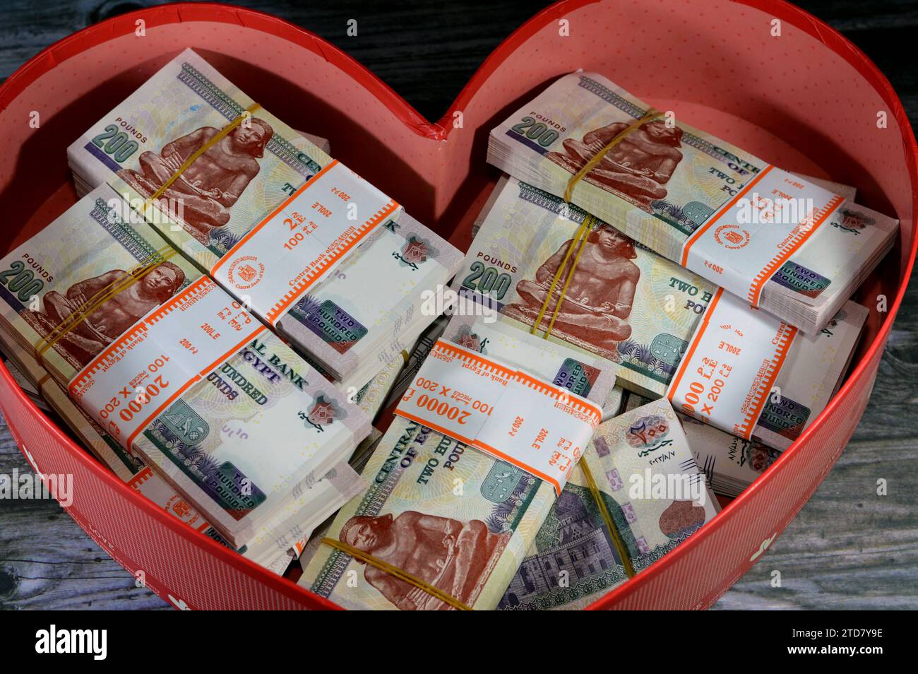 Piles and Stacks of Egypt money thousands of Pounds currency banknotes ...