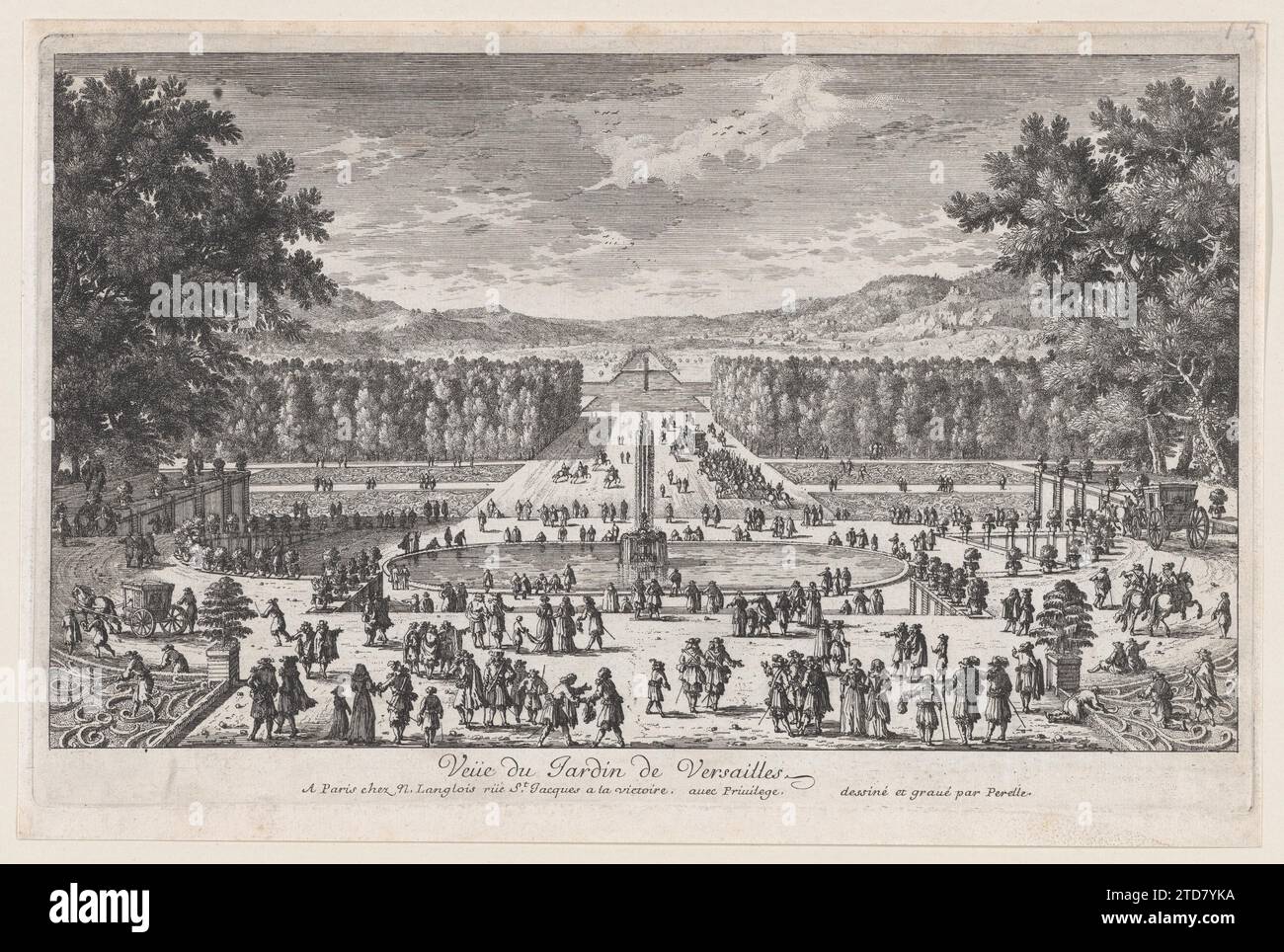The Garden of Versailles 1928 by Adam Perelle Stock Photo - Alamy