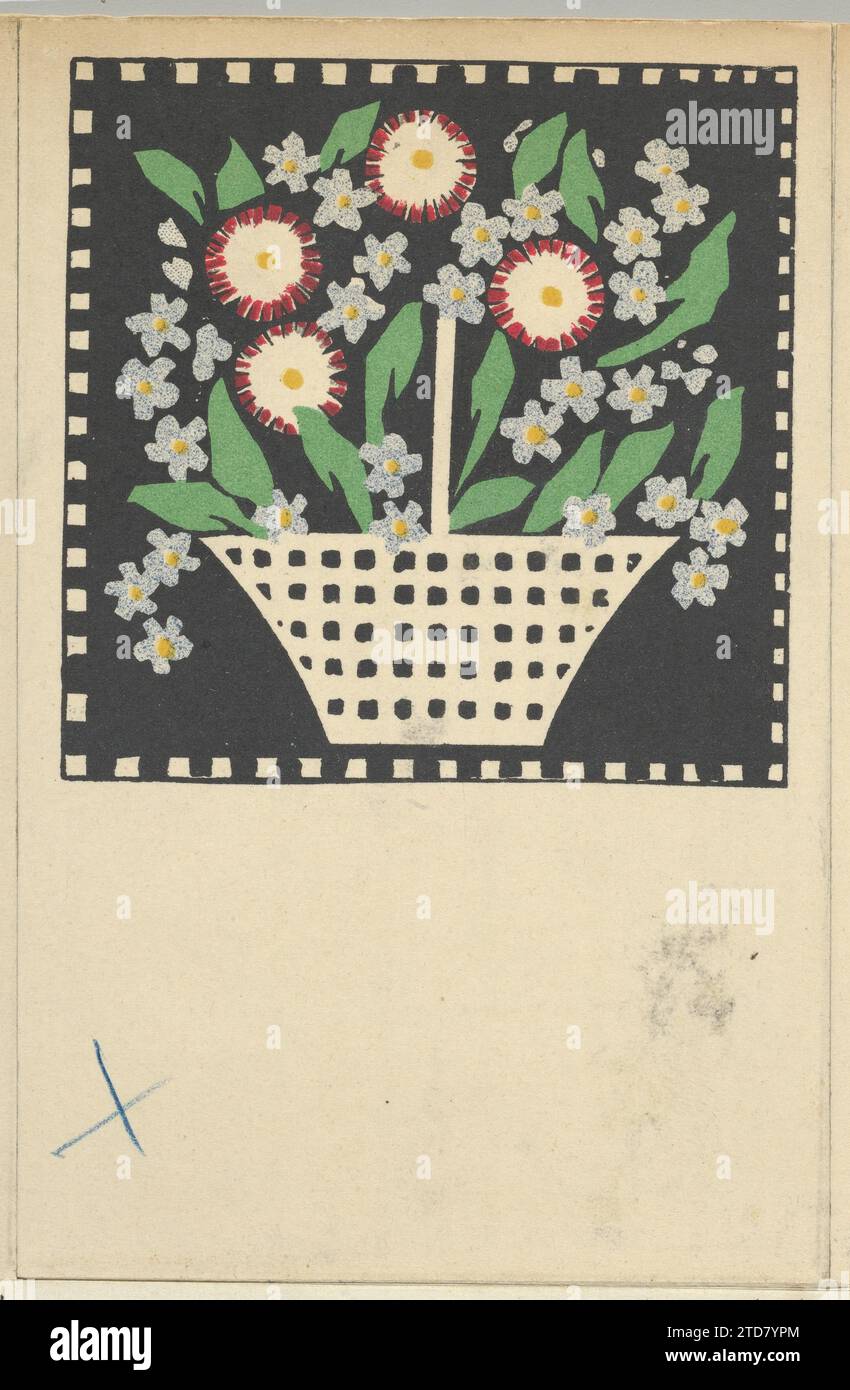 Basket of Flowers nan by Wiener Werkstatte Stock Photo - Alamy