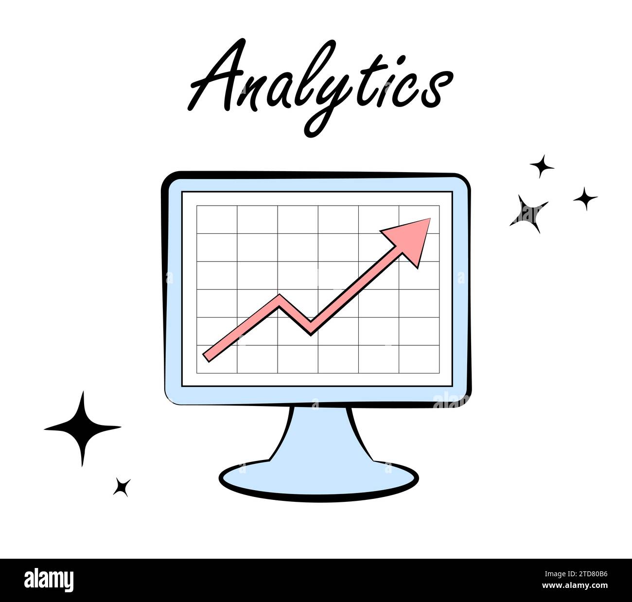 Data analytics graph growing on Stock Vector Images - Alamy