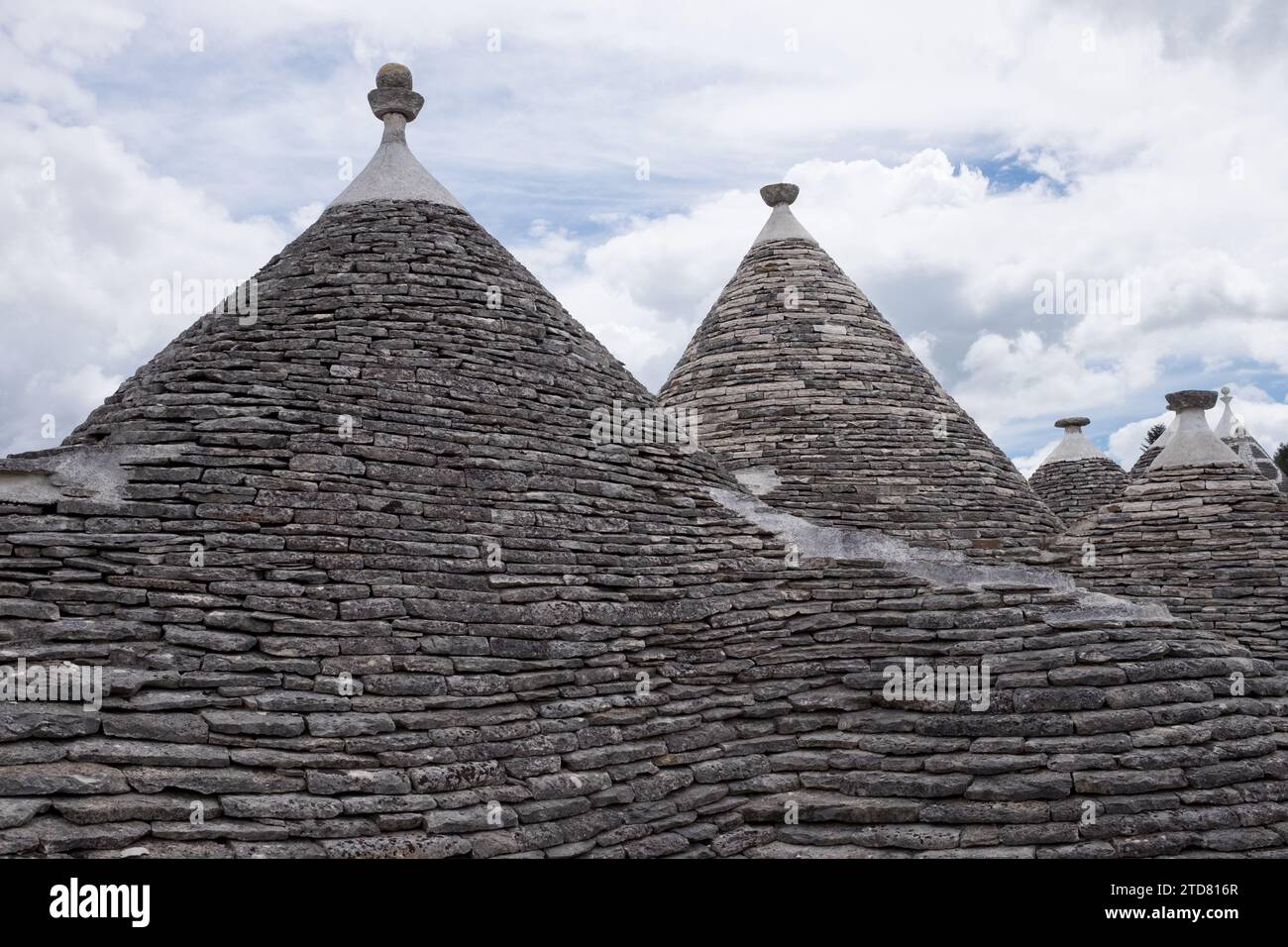 The trulli of Alberobello. The trulli are famous in the world for their ...