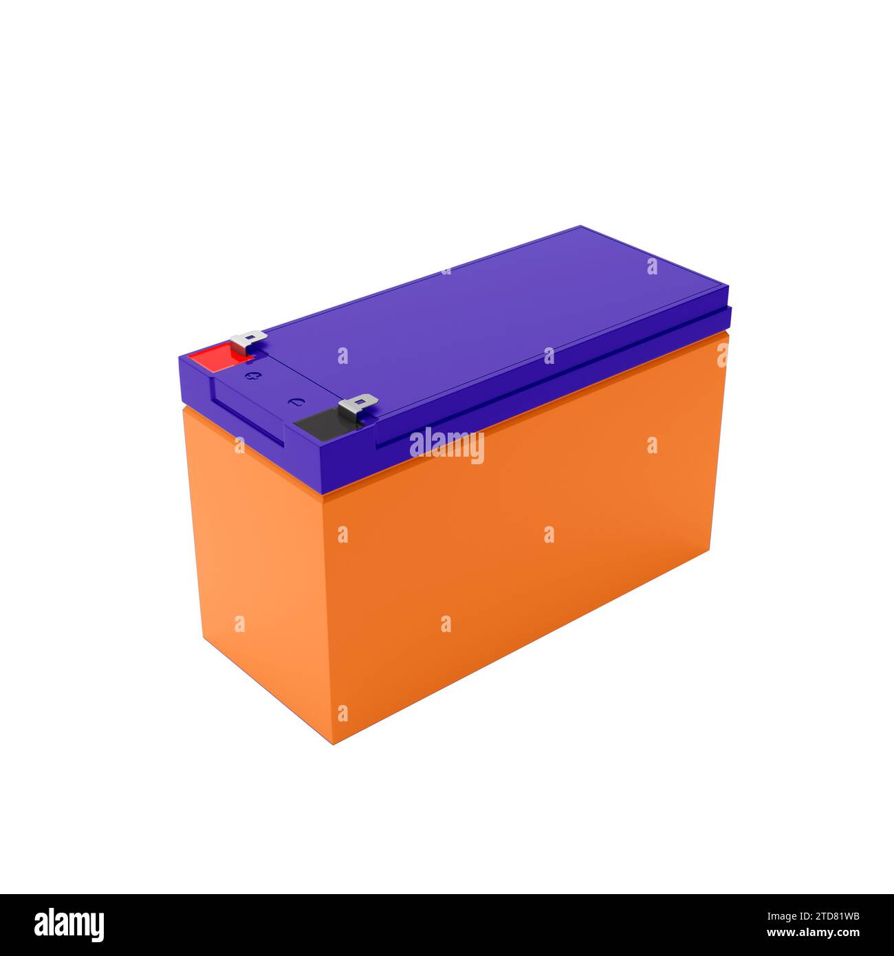 Rechargeable battery for uninterruptible power supply, half side view ...