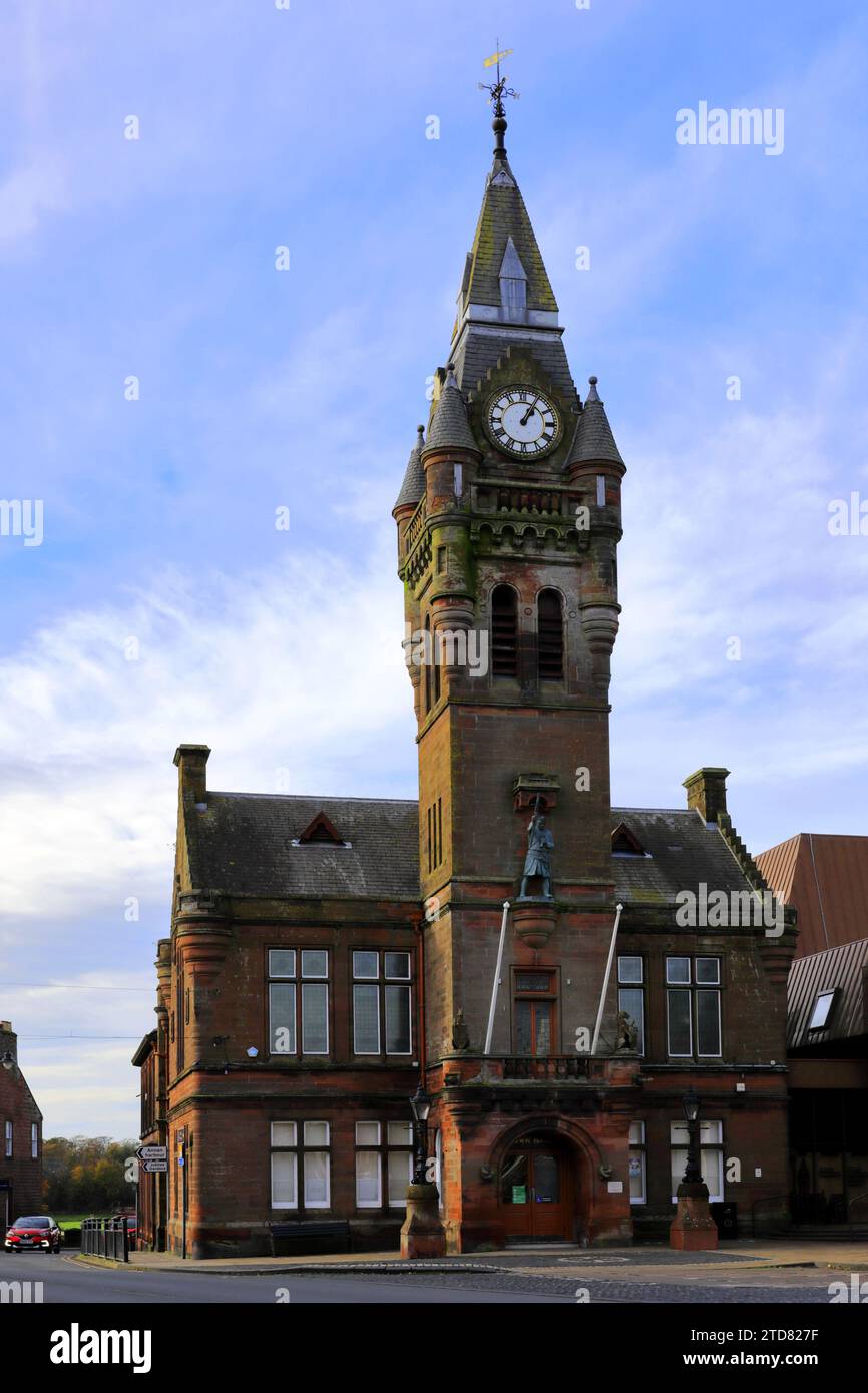 The town hall building of Annan, Dumfries and Galloway, Scotland, UK ...