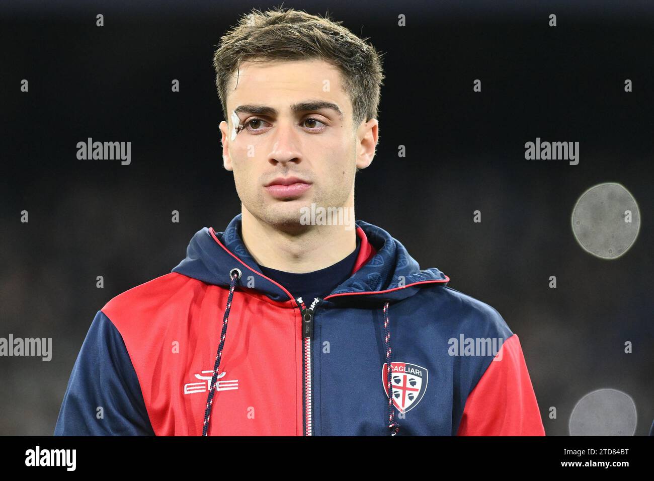 Naples, Italy. 16th Dec, 2023. Gaetano Oristanio of Cagliari Calcio ...