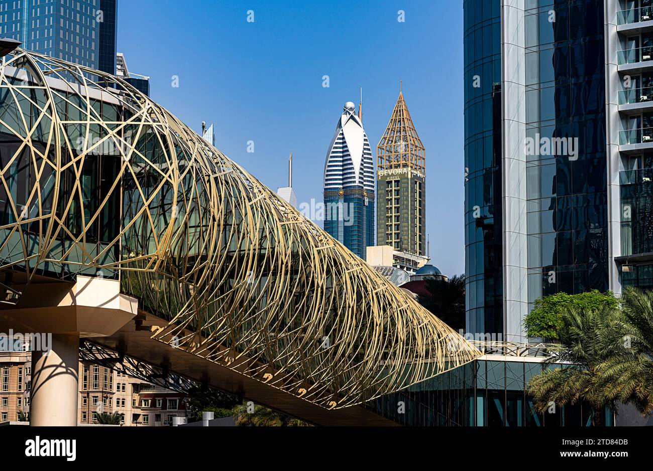 Dubai, Downtown Skyscraper And Sheikh Zayed Road, United Arab Emirates ...