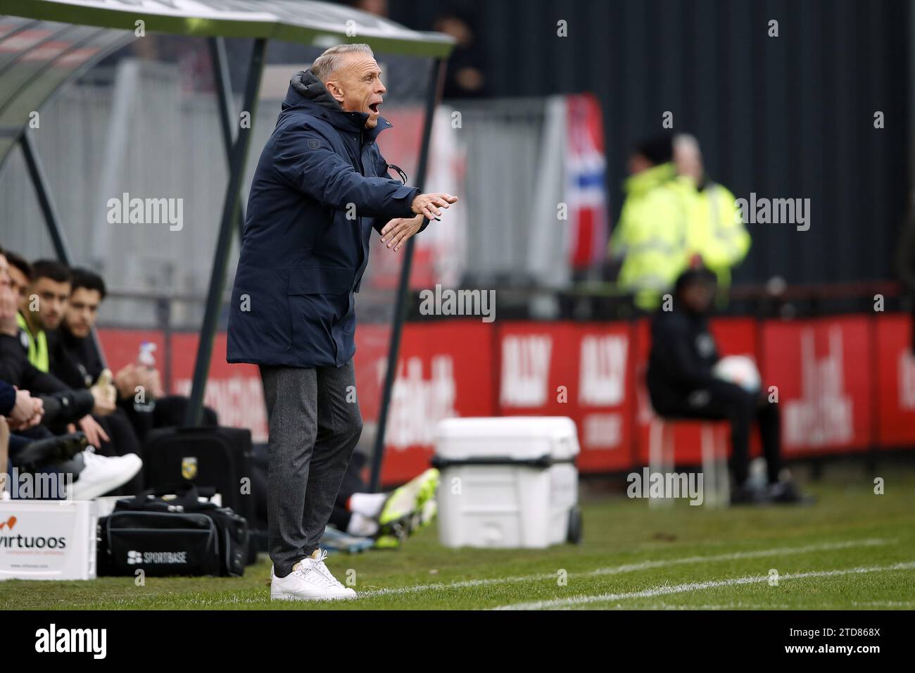 ALMERE - Vitesse coach Edward Sturing during the Dutch Eredivisie match ...