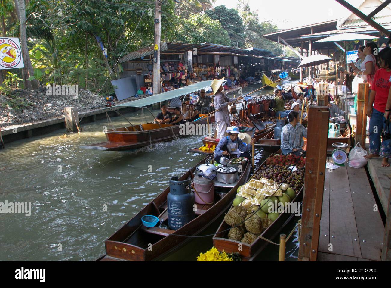 Floating Markets Around Bangkok Thailand Stock Photo - Alamy