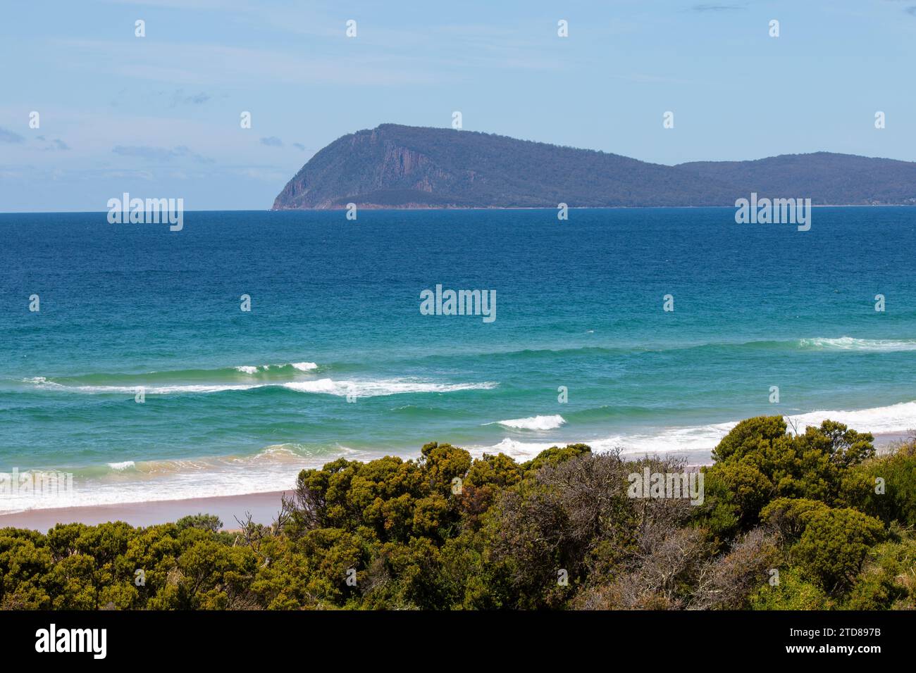 Bruny Island adventure bay and fluted cape view from the Neck game ...