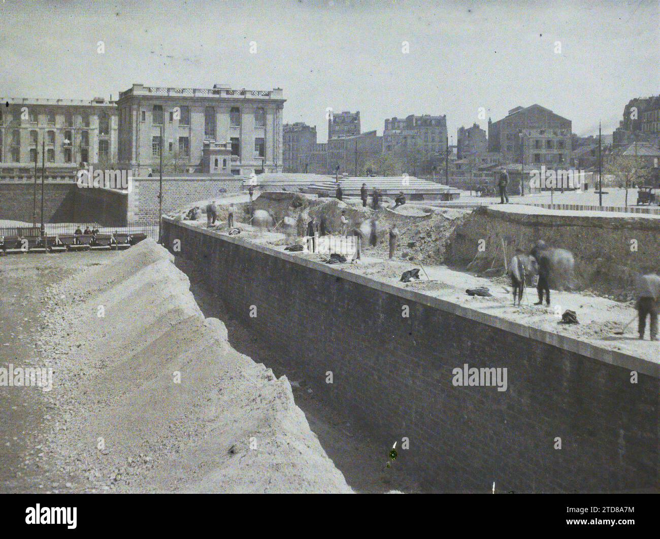 Paris (18th arrondissement), France Start of the destruction of the ...