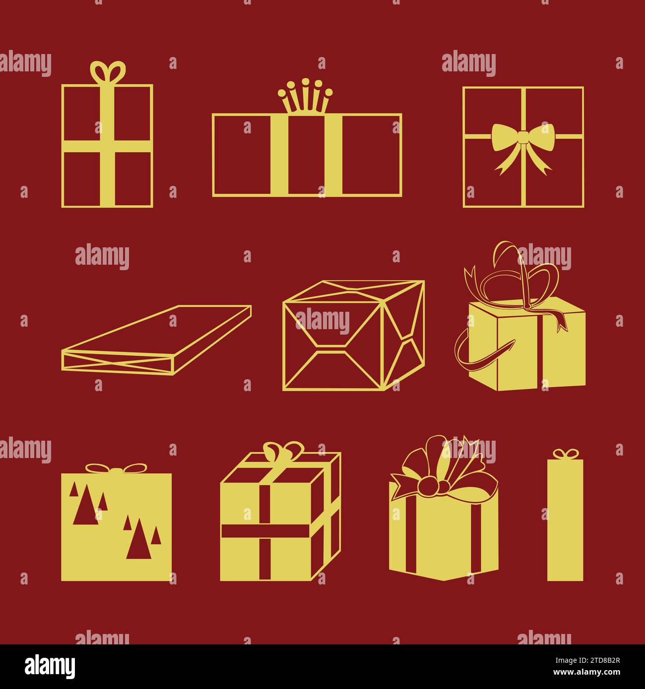 Christmas parcel delivery Stock Vector Images - Alamy