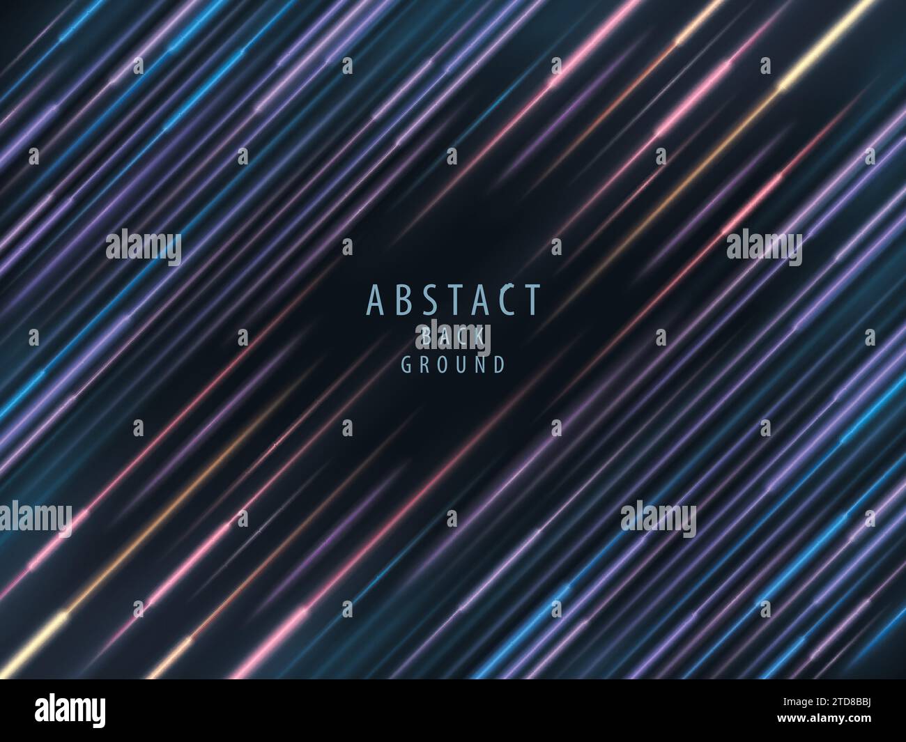 Abstract futuristic neon light background. Colorful Neon Light lines ...