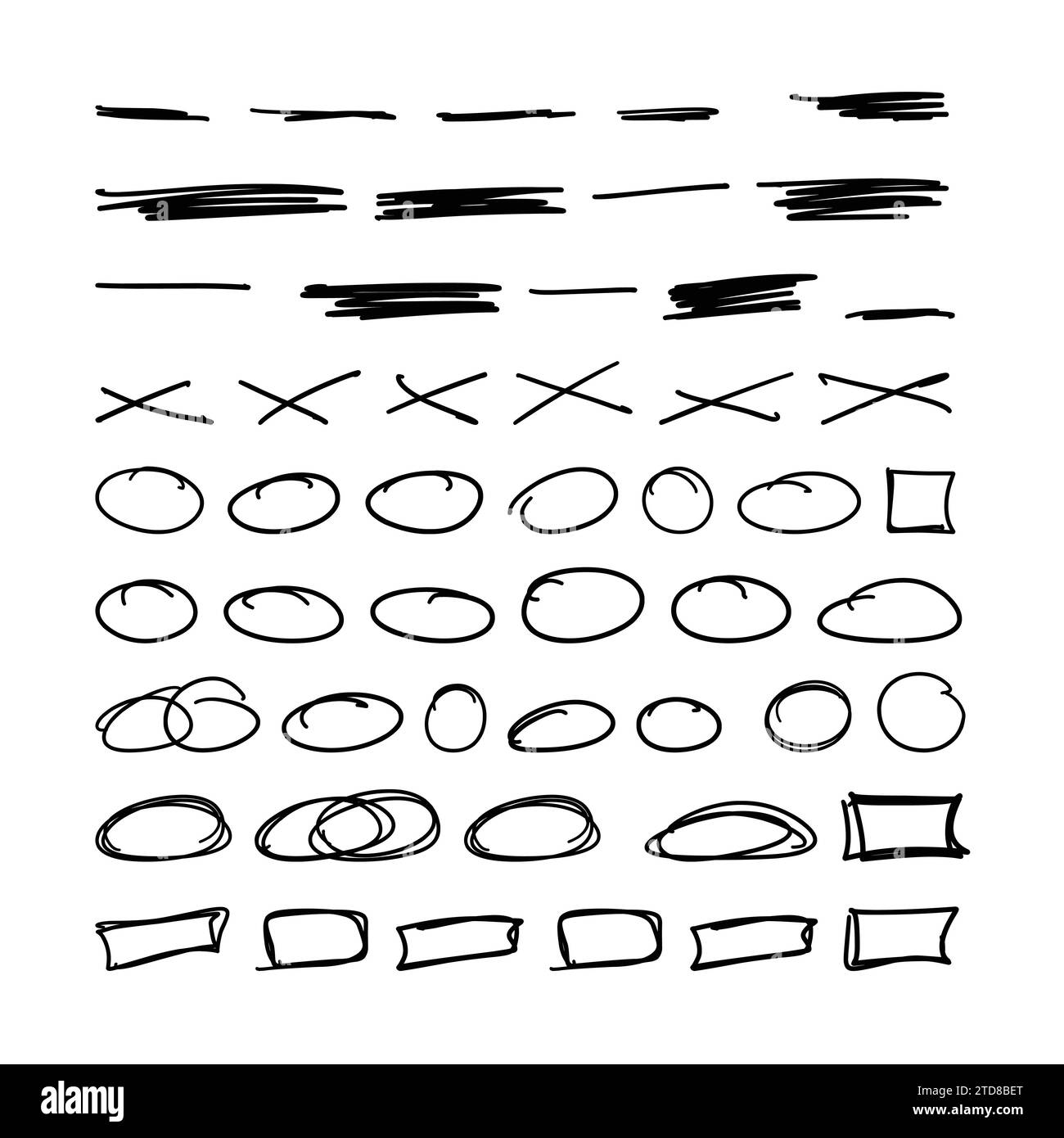 Marker underline paper Cut Out Stock Images & Pictures - Alamy