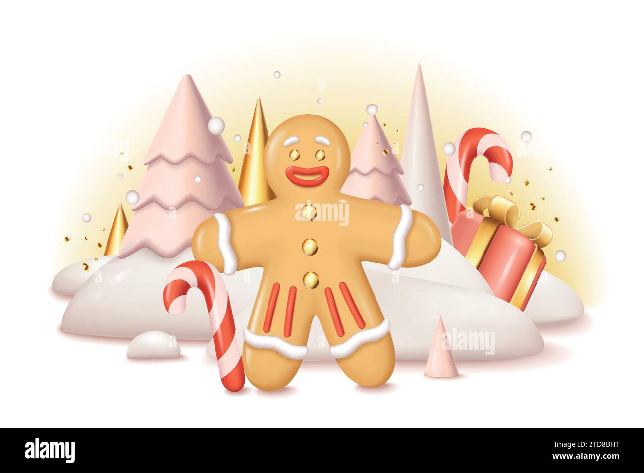 Gingerbread shapes Stock Vector Images - Alamy