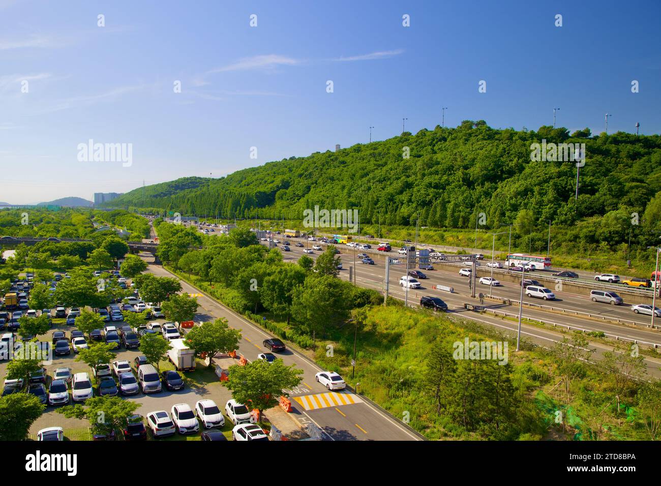 Seoul, South Korea - June 3, 2023: Elevated view of Noeul (Sunset) and ...