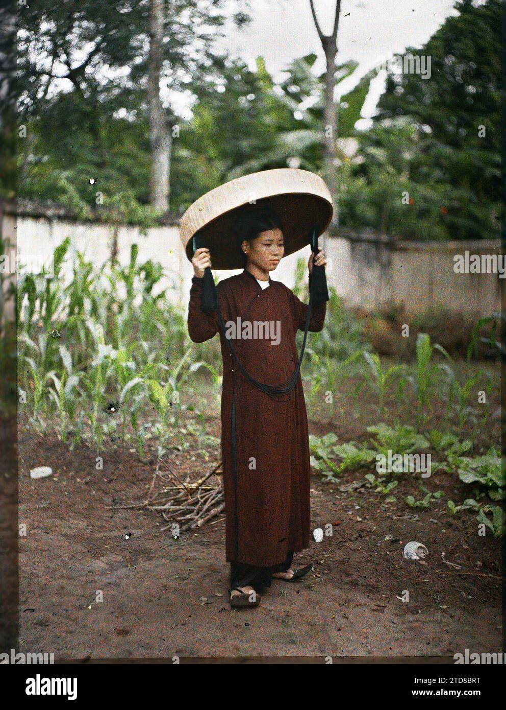 Tonkin, Indochina Portrait of a young upper-class woman, wearing a ...