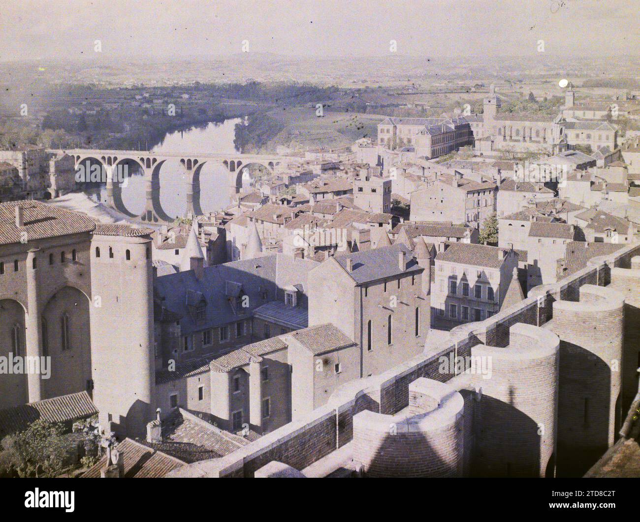 Albi, France Panorama of the city and the new bridge, Religion, Habitat ...