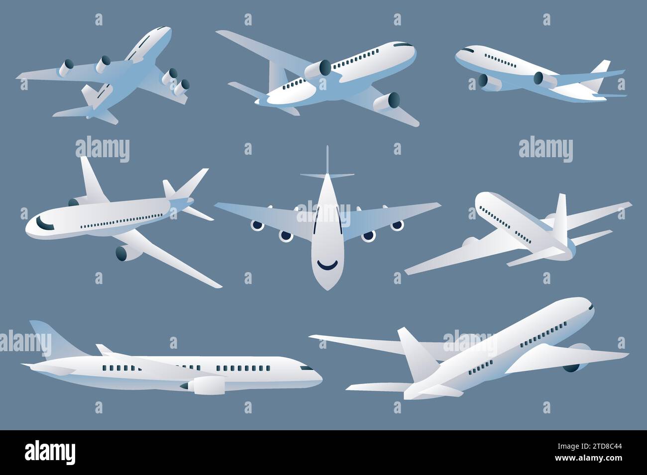 Airport aerial airplanes Stock Vector Images - Alamy