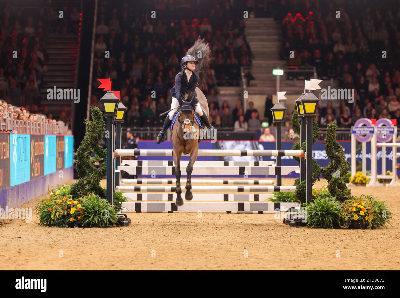 London Excel International Horse Show 17 Dec 2023 Holle Gerken riding ...