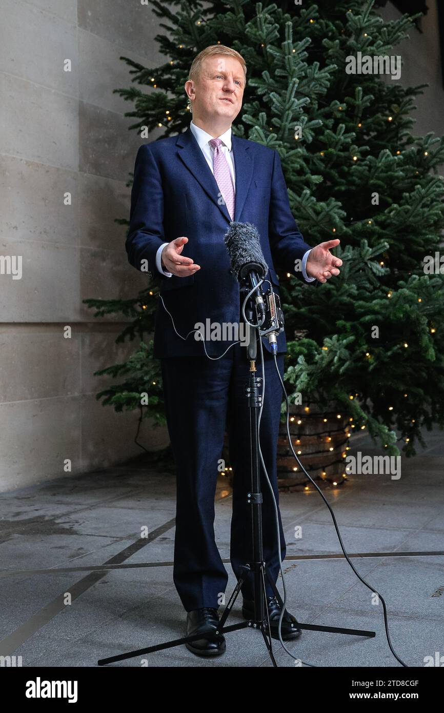 London, UK. 17th Dec, 2023. Oliver Dowden, MP, Deputy Prime Minister of ...