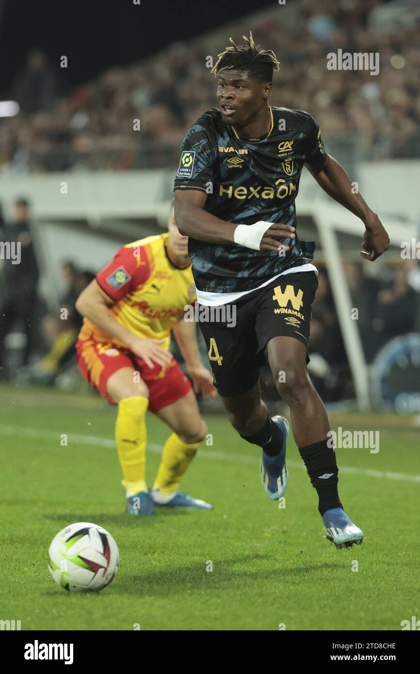 Emmanuel Agbadou of Reims during the French championship Ligue 1 ...