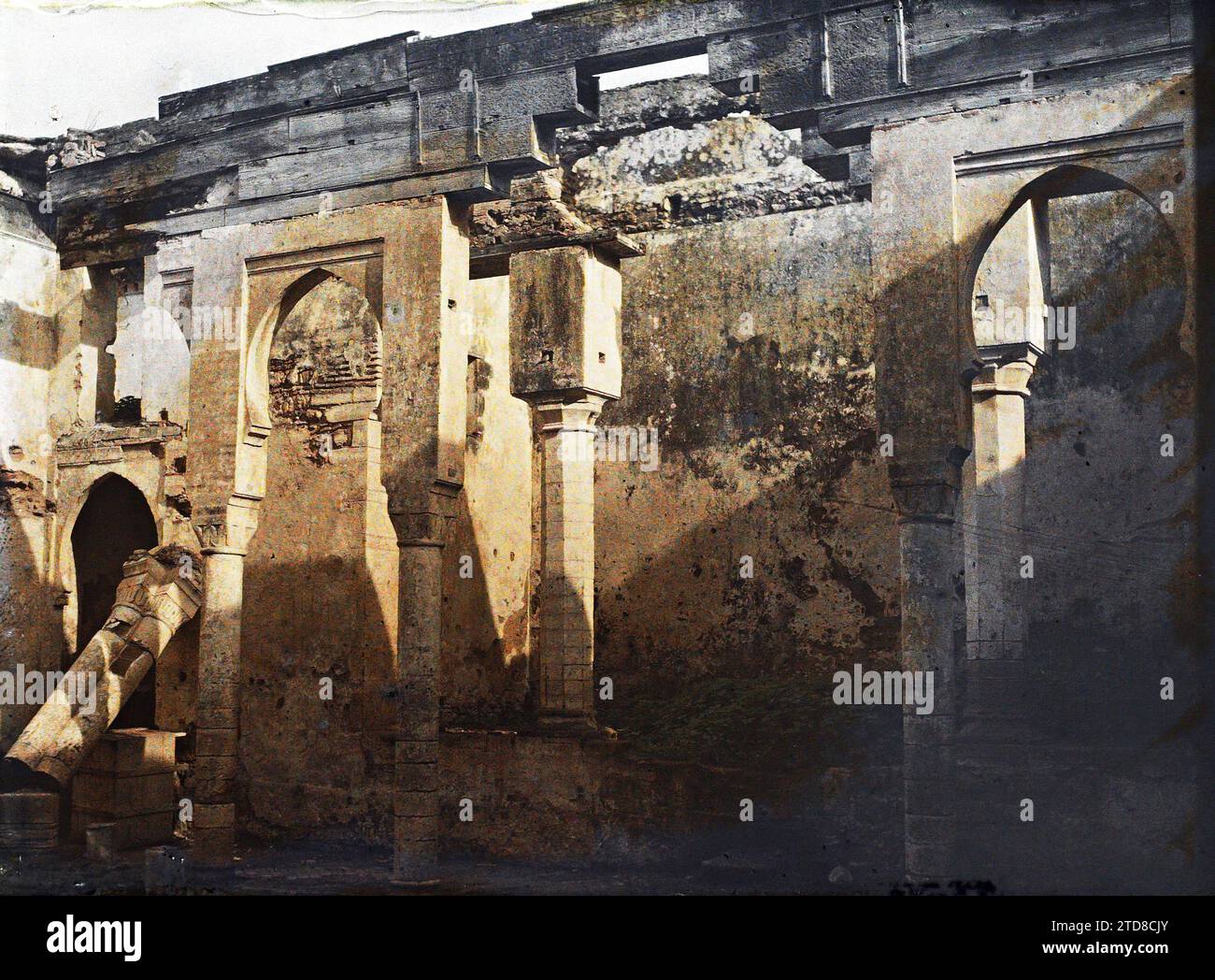 Archaeological vestige column antiquity habitat architecture a hi-res ...