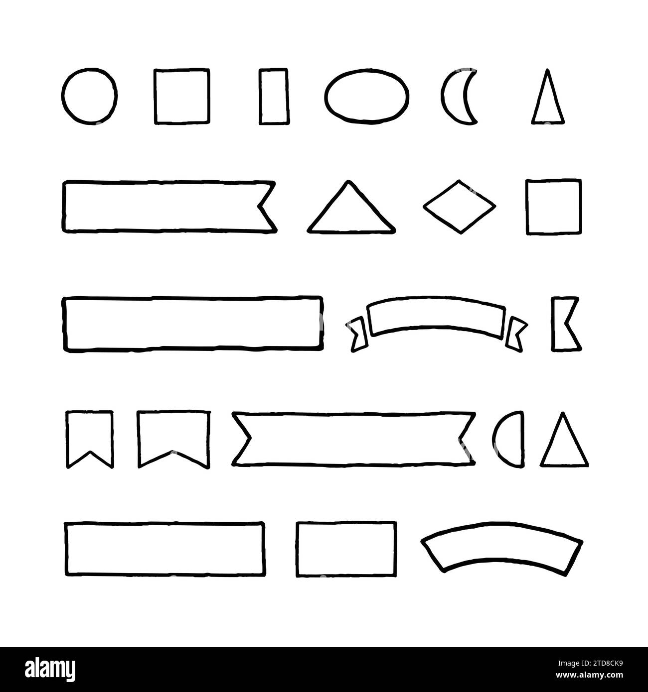 Frame borders and ribbons Black and White Stock Photos & Images - Alamy