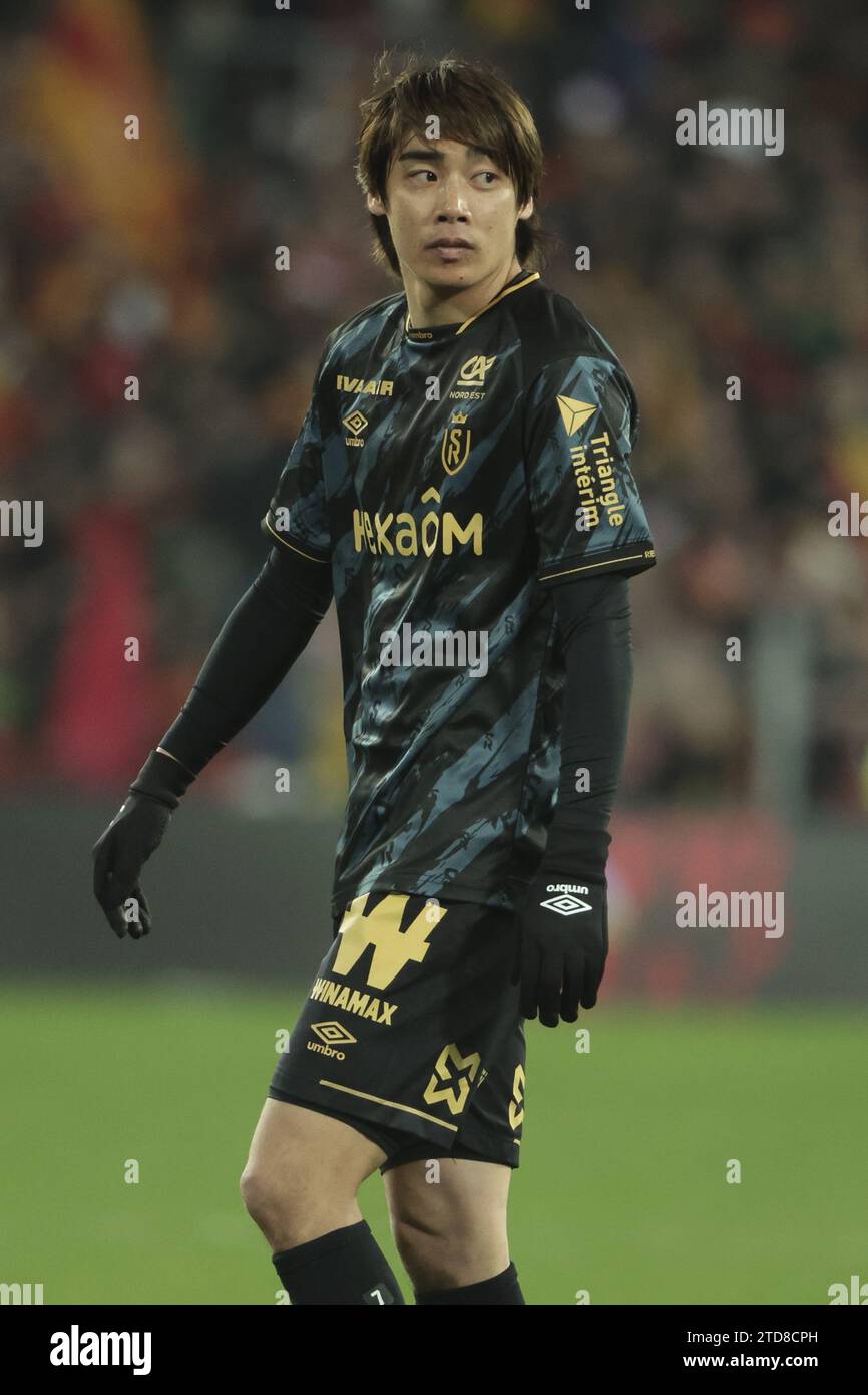 Junya Ito of Reims during the French championship Ligue 1 football ...