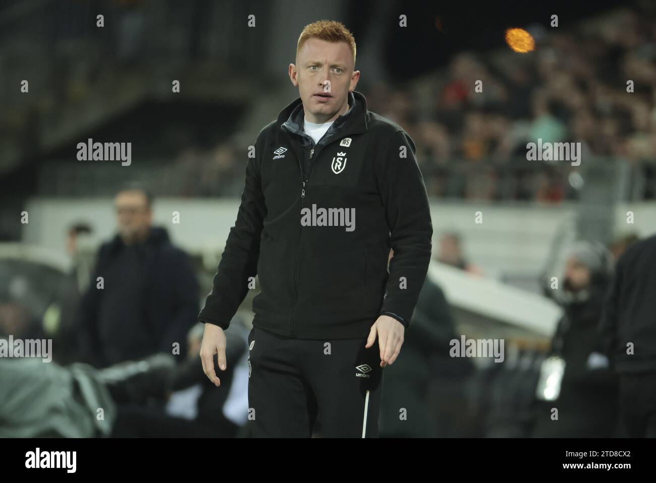 Coach of Stade de Reims Will Still aka William Still during the French ...