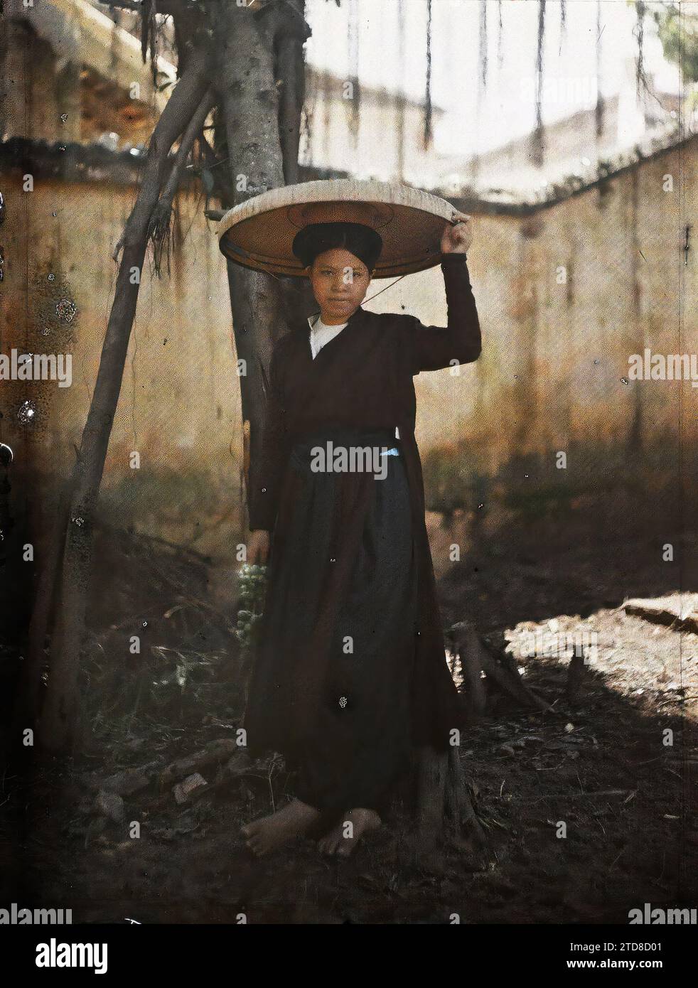 Tonkin, Indochina A young girl from the people wearing daily costume ...